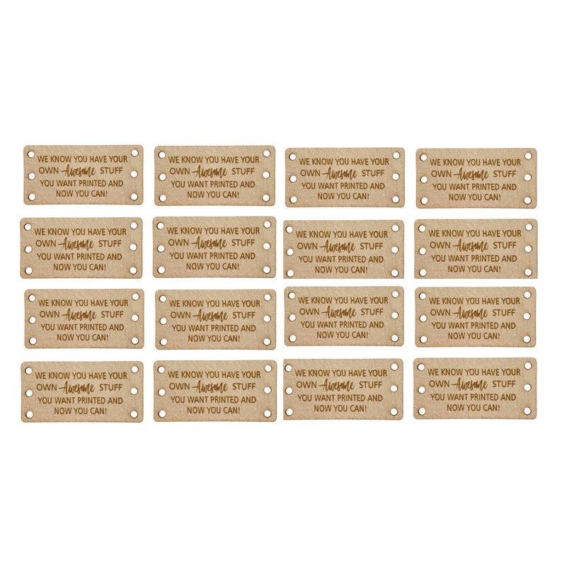50x30mm Rectangle Large Patch Size Faux Leather Tan Labels. - Etsy UK