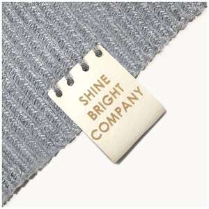 Customisable Center Fold 20mm X 50mm Cream Rectangle Folding Faux ...