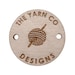 Personalised Birch Wood CIRCLE Tags 30mm Wooden Handmade Clothing ...