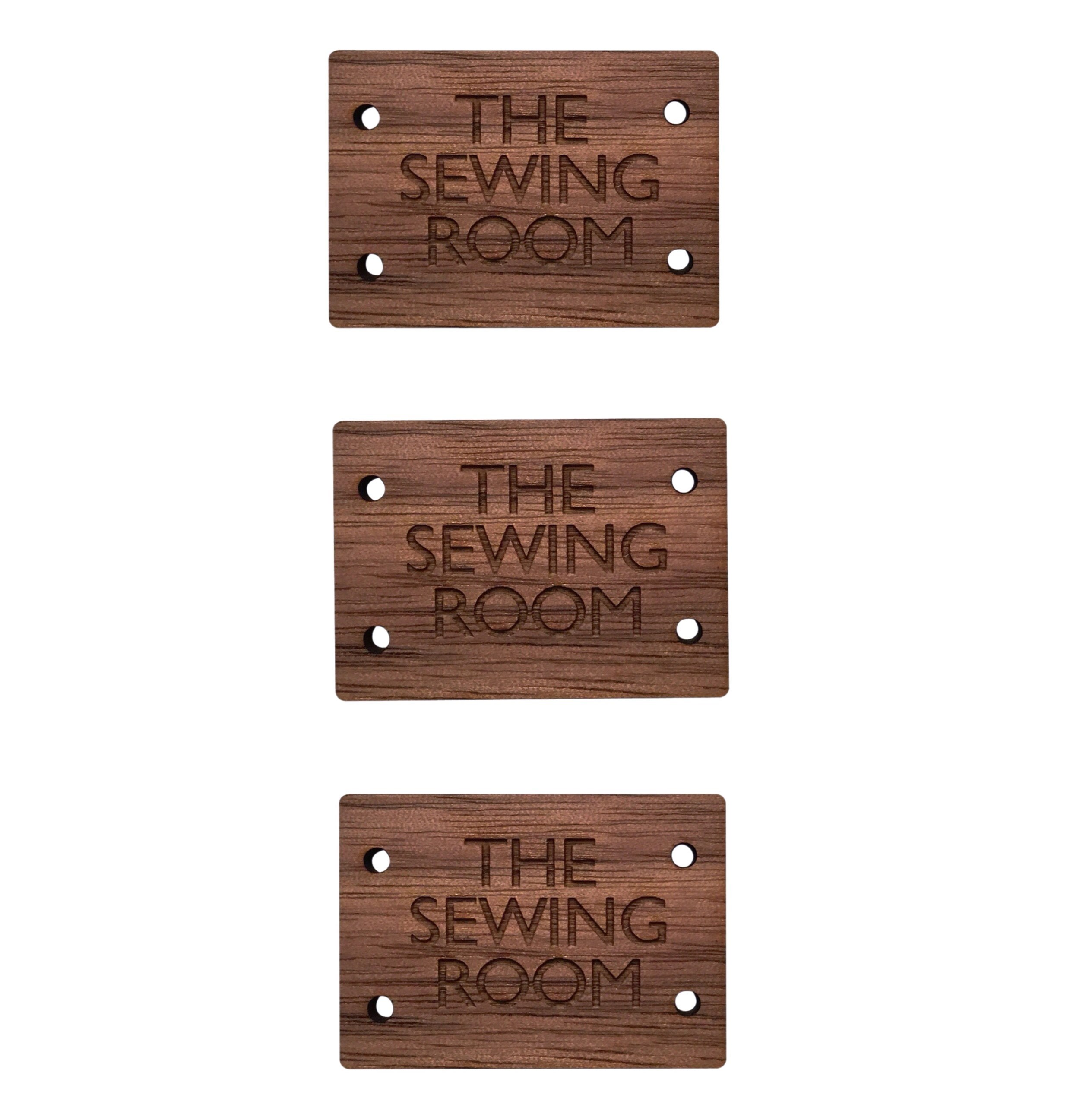 Walnut Wood RECTANGLE Tags 25mmx15mm Wooden Add: Any Text, an Image ...