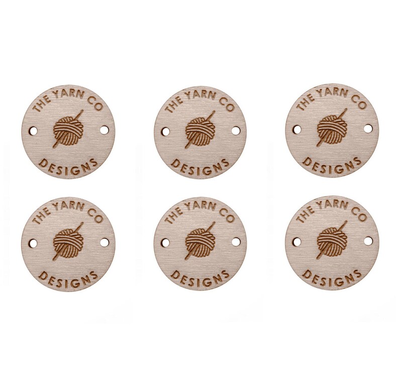 Birch Wood CIRCLE Tags 30mm Wooden Handmade Custom Personalized ...