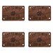 Walnut Wood RECTANGLE Tags 25mmx15mm Wooden Add: Any Text, an Image ...