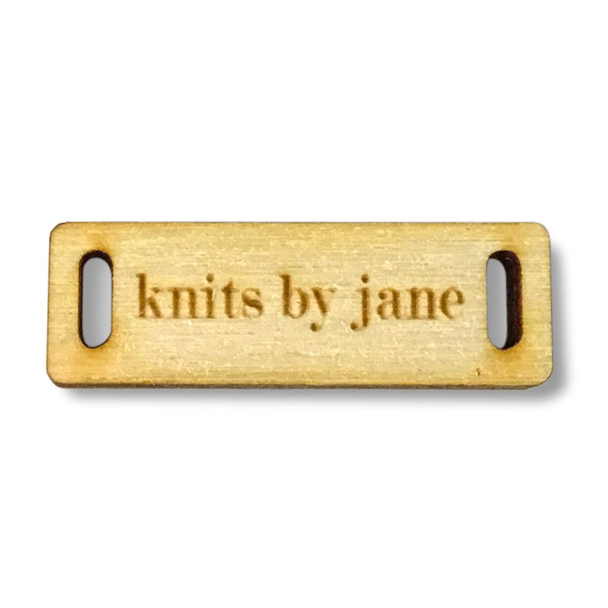 Custom Handmade Product Birch Wood Tags 'knits by YOUR - Etsy UK