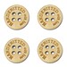 Personalised Wooden Birch Buttons Made by Hand Knitted With Love for ...