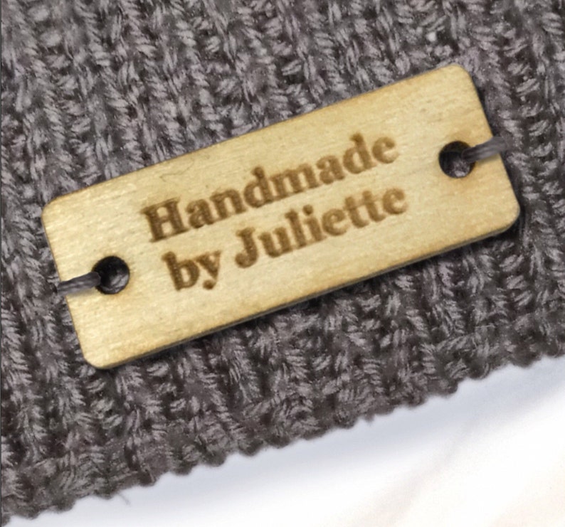 Custom RECTANGLE BAR Tags 28mm X 10mm Birch Wooden Handmade - Etsy UK