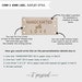 Personalised Cream Medium Size 20mm X 40mm Rectangle Faux Leather ...