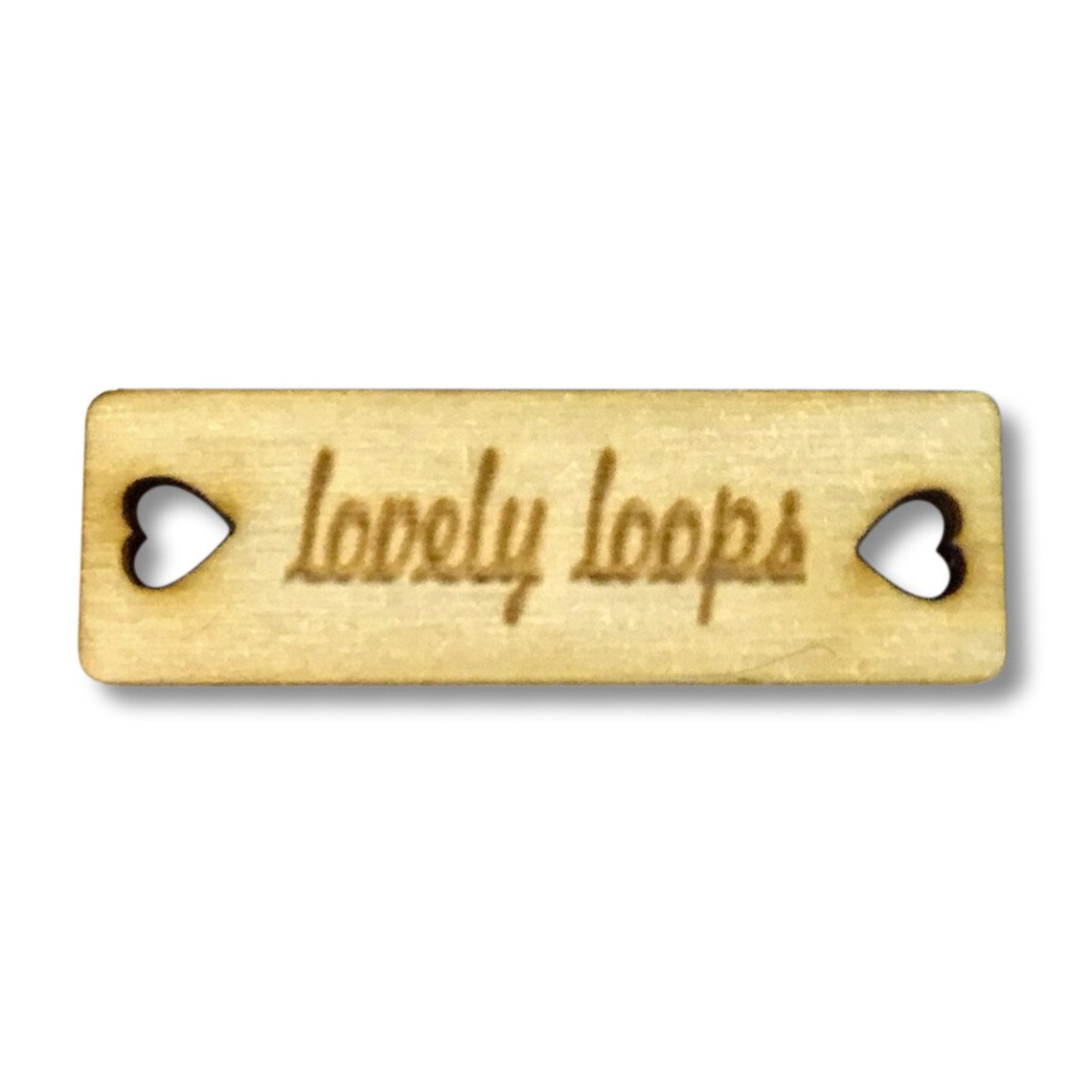 Personalised Birch Wood Bar Tag 28x8mm Handmade Handcrafted Products ...