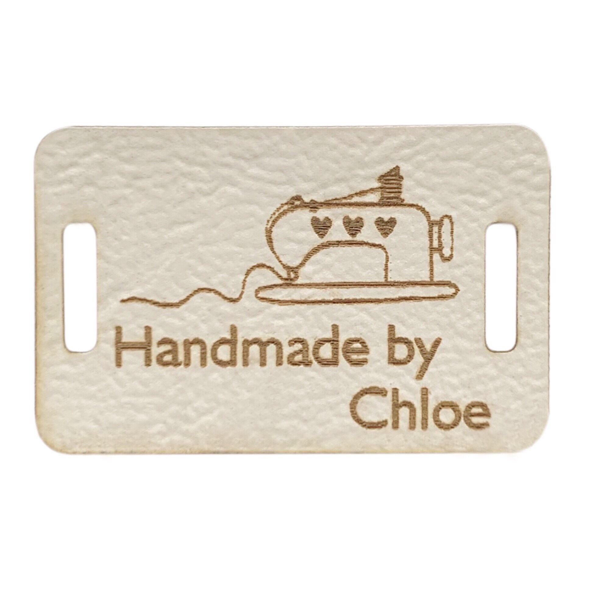 Personalised Set of 50 Cream 28x18mm Faux Leather Labels. Cute - Etsy UK