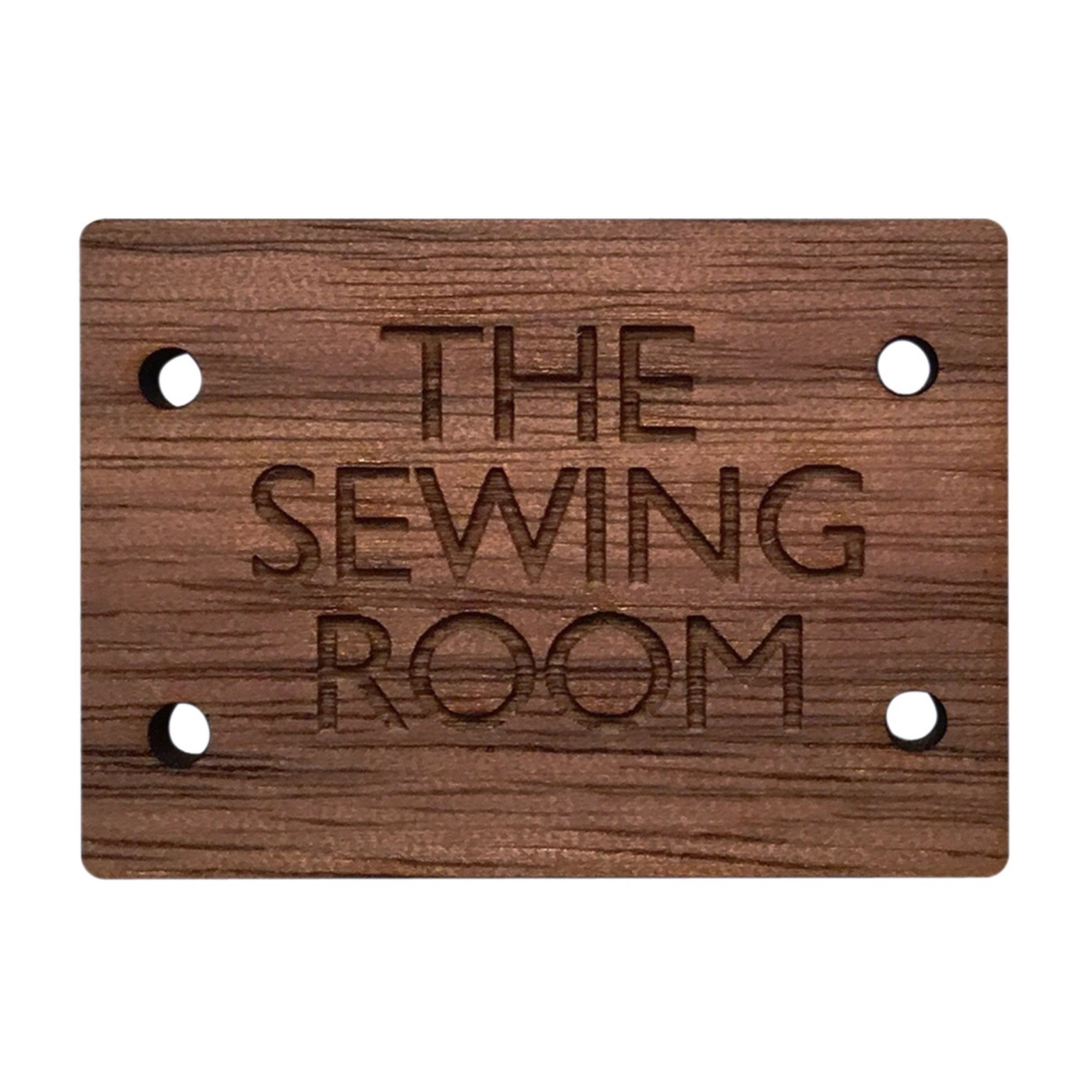 Walnut Wood RECTANGLE Tags 25mmx15mm Wooden Add: Any Text, an Image ...