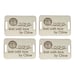 Personalised Set of 50 Cream 28x18mm Faux Leather Labels. Square Labels ...