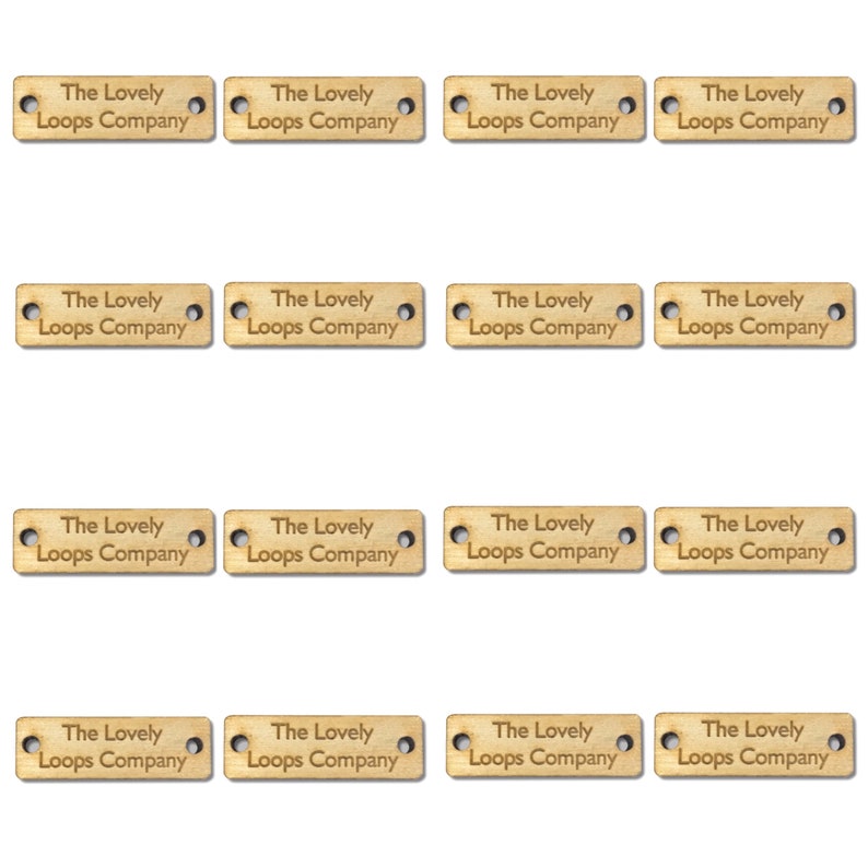 Custom Narrow RECTANGLE BAR 28x8mm Tags Birch Wooden Handmade - Etsy UK