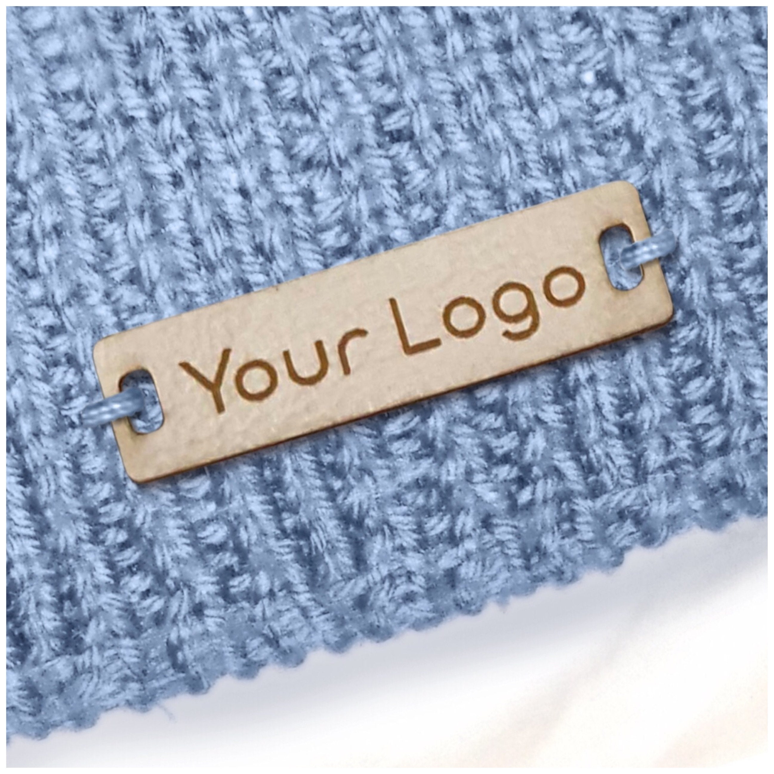 Personalised Set of 50 Cream 28x12mm Faux Leather Labels. Leather ...