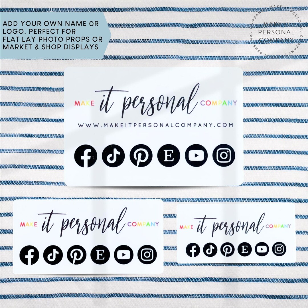 Business Watermark, Physical, Photo, IG Tag, Social Media Tag, Business ...
