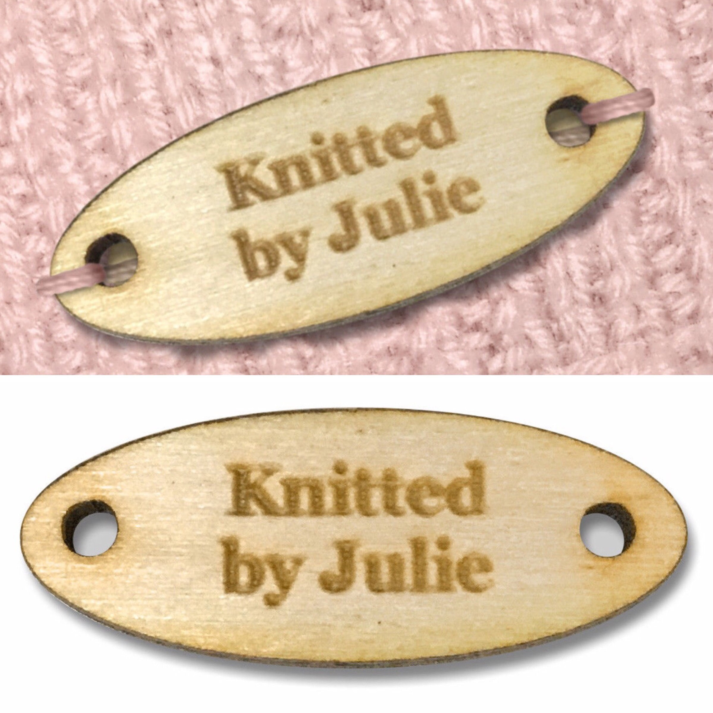 Personalised OVAL 28x12mm Tags Birch Wooden Handcrafted - Etsy UK