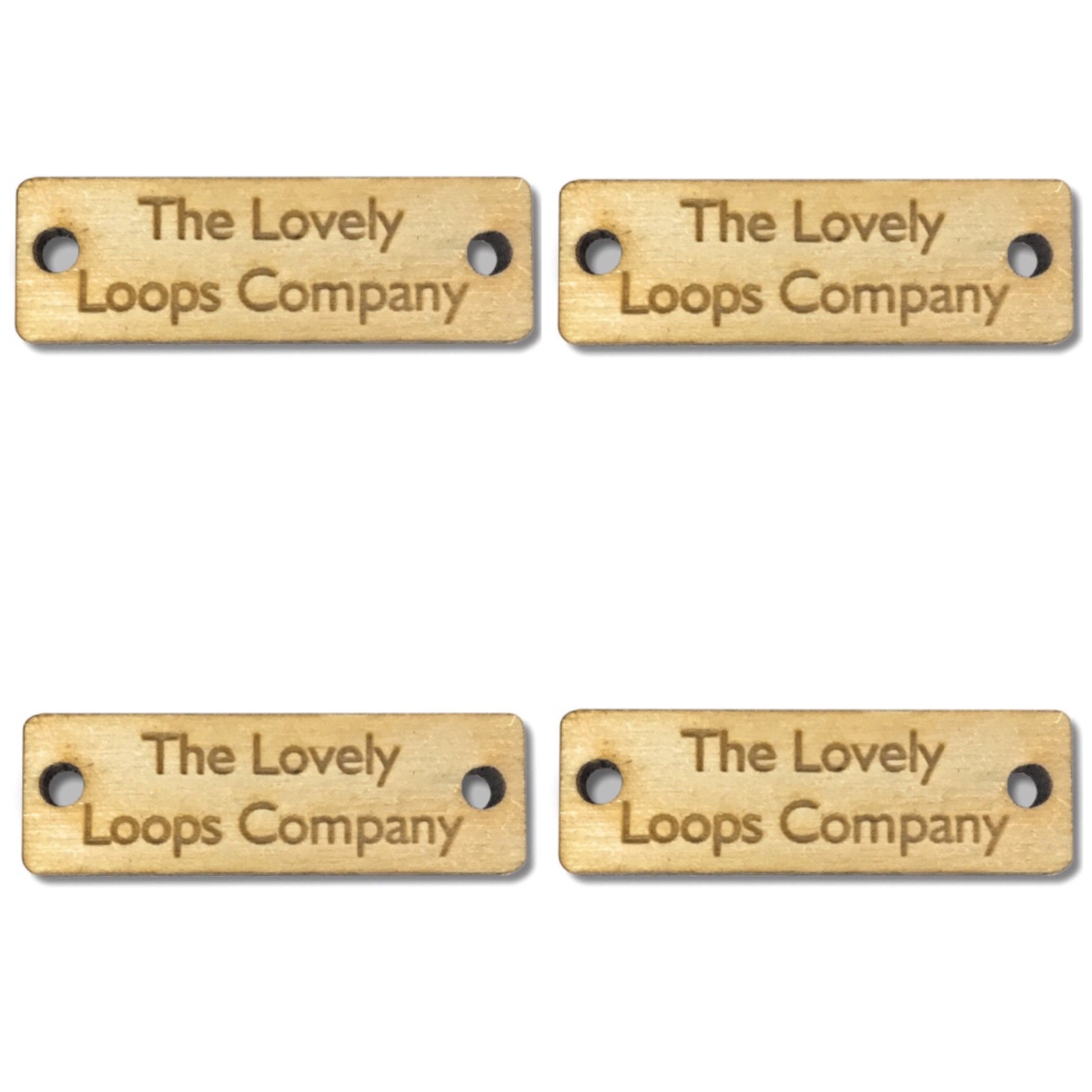 Custom Narrow RECTANGLE BAR 28x8mm Tags Birch Wooden Handmade - Etsy UK