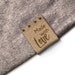 Personalised 20mm X 50mm Rectangle Centre Fold Foldable Faux Leather ...