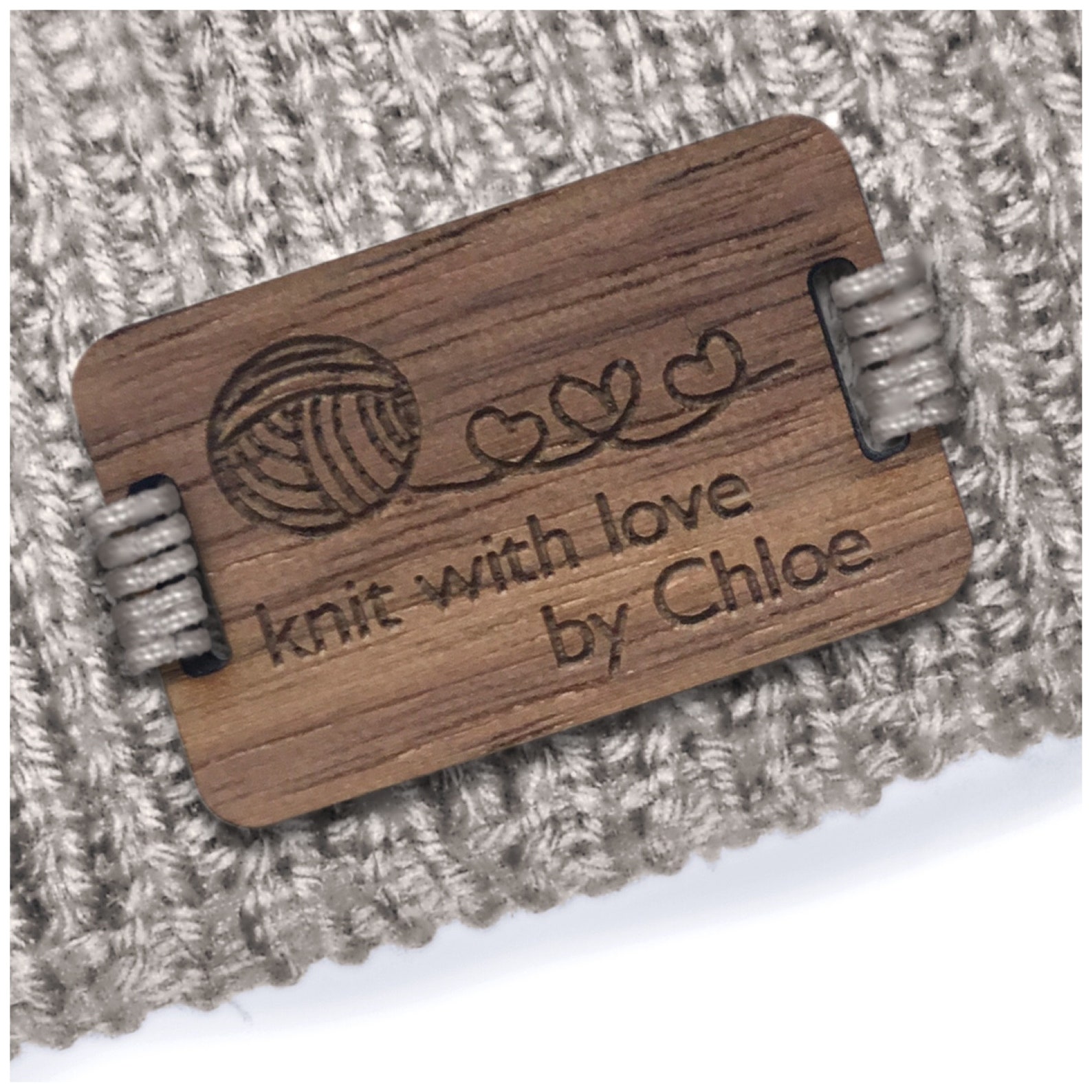 Walnut Wood RECTANGLE Tags 28mmx18mm Wooden Add: Any Text, an Image ...