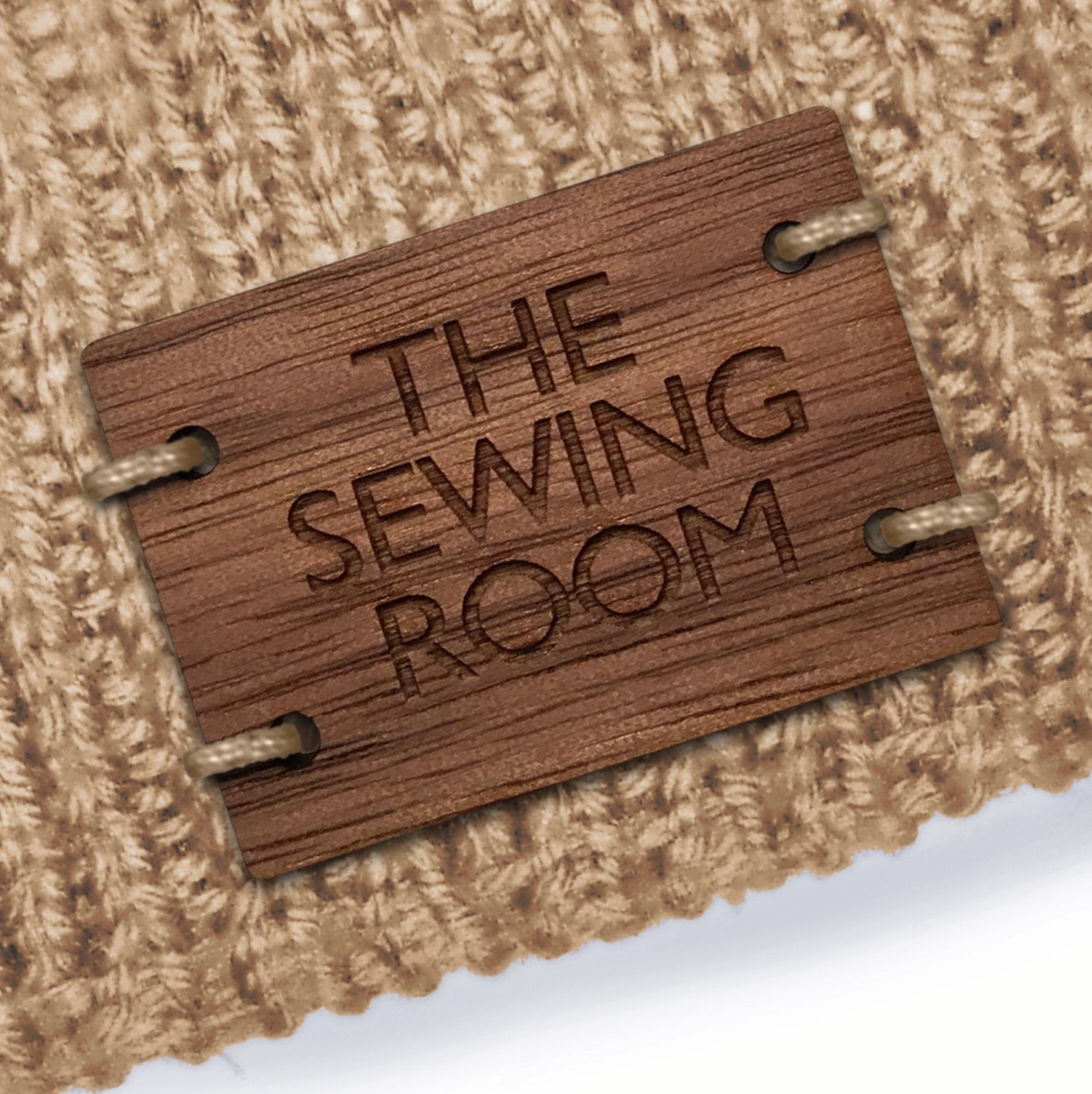 Walnut Wood RECTANGLE Tags 25mmx15mm Wooden Add: Any Text, an Image ...