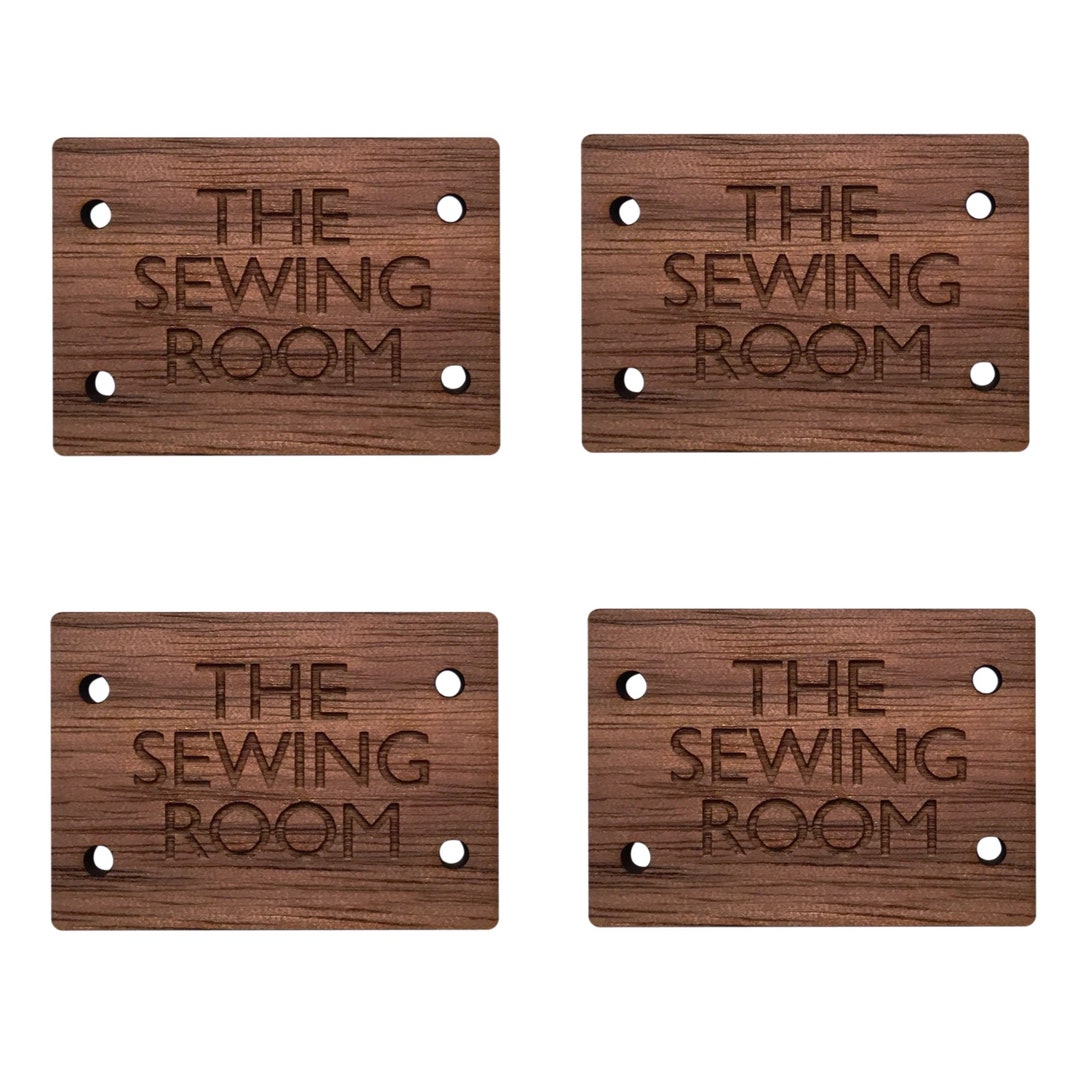 Walnut Wood RECTANGLE Tags 25mmx15mm Wooden Add: Any Text, an Image ...