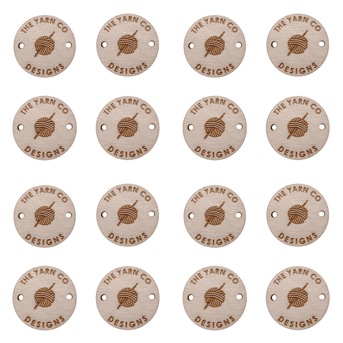 Birch Wood CIRCLE Tags 30mm Wooden Handmade Custom Personalized ...