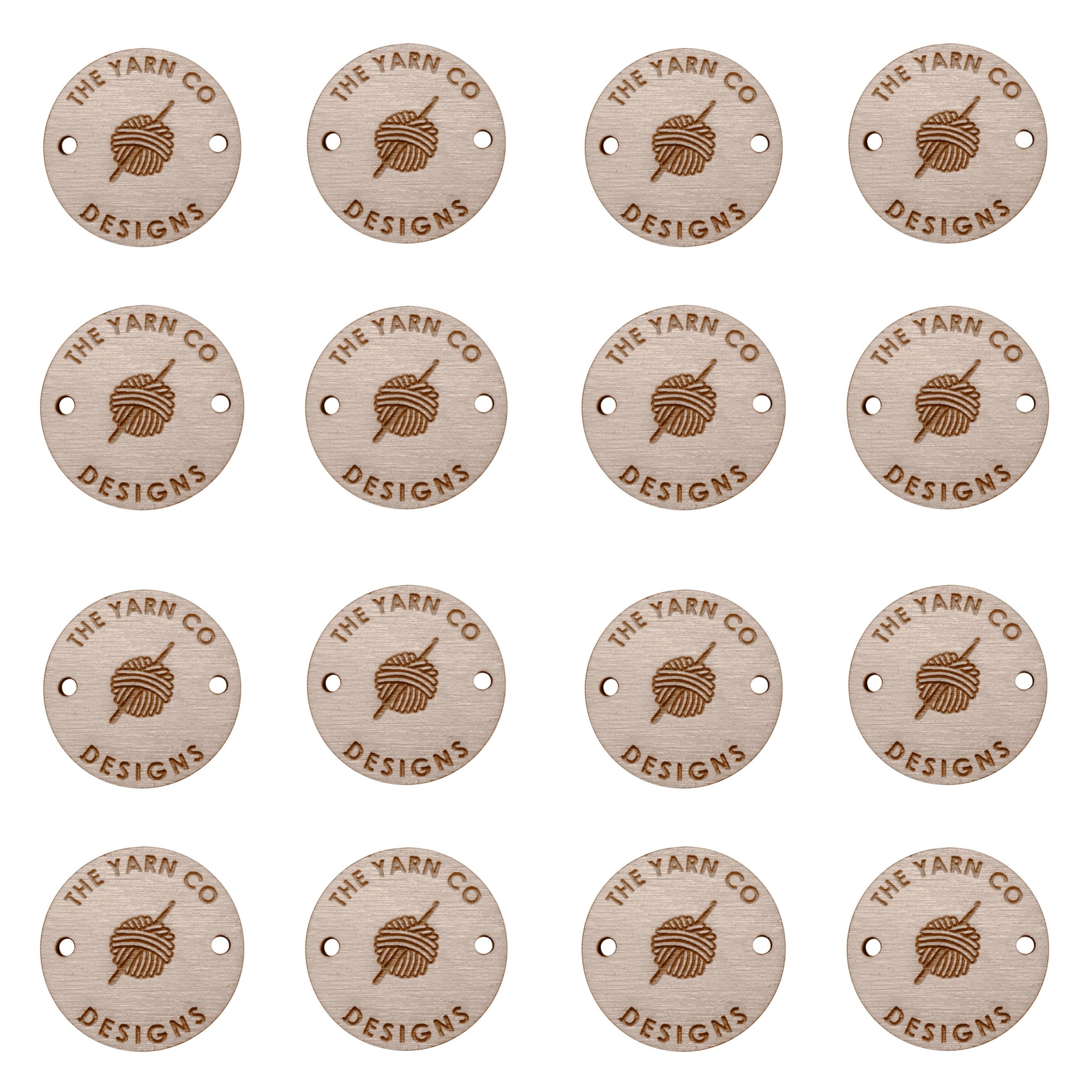 Birch Wood CIRCLE Tags 30mm Wooden Handmade Custom Personalized ...