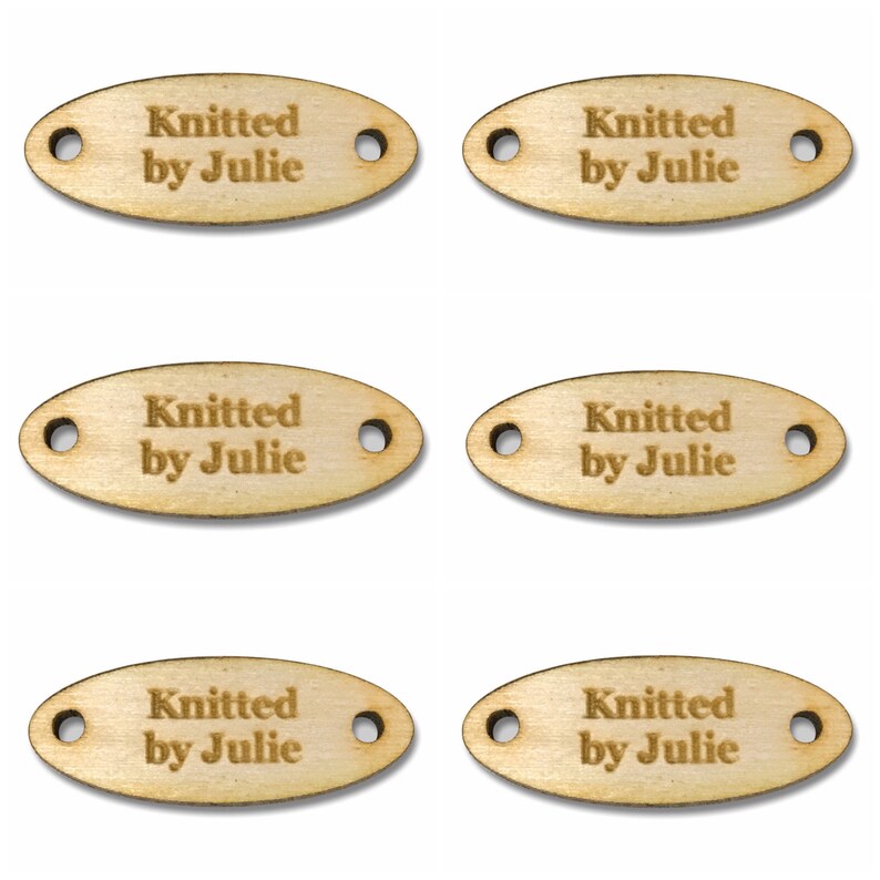 Personalised OVAL 28x12mm Tags Birch Wooden Handcrafted - Etsy UK