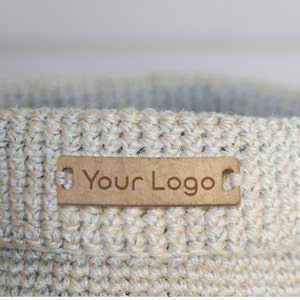 Customisable Rectangle Faux Leather Labels. Custom Leather Labels ...