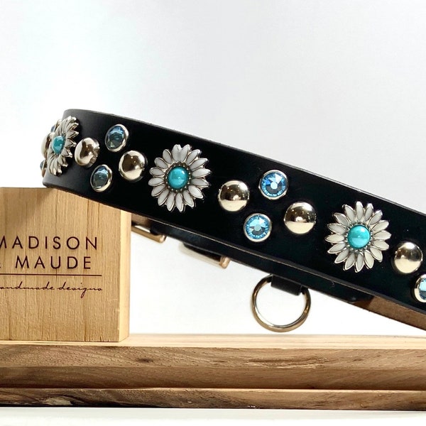 Turquoise Dog Collar - Etsy