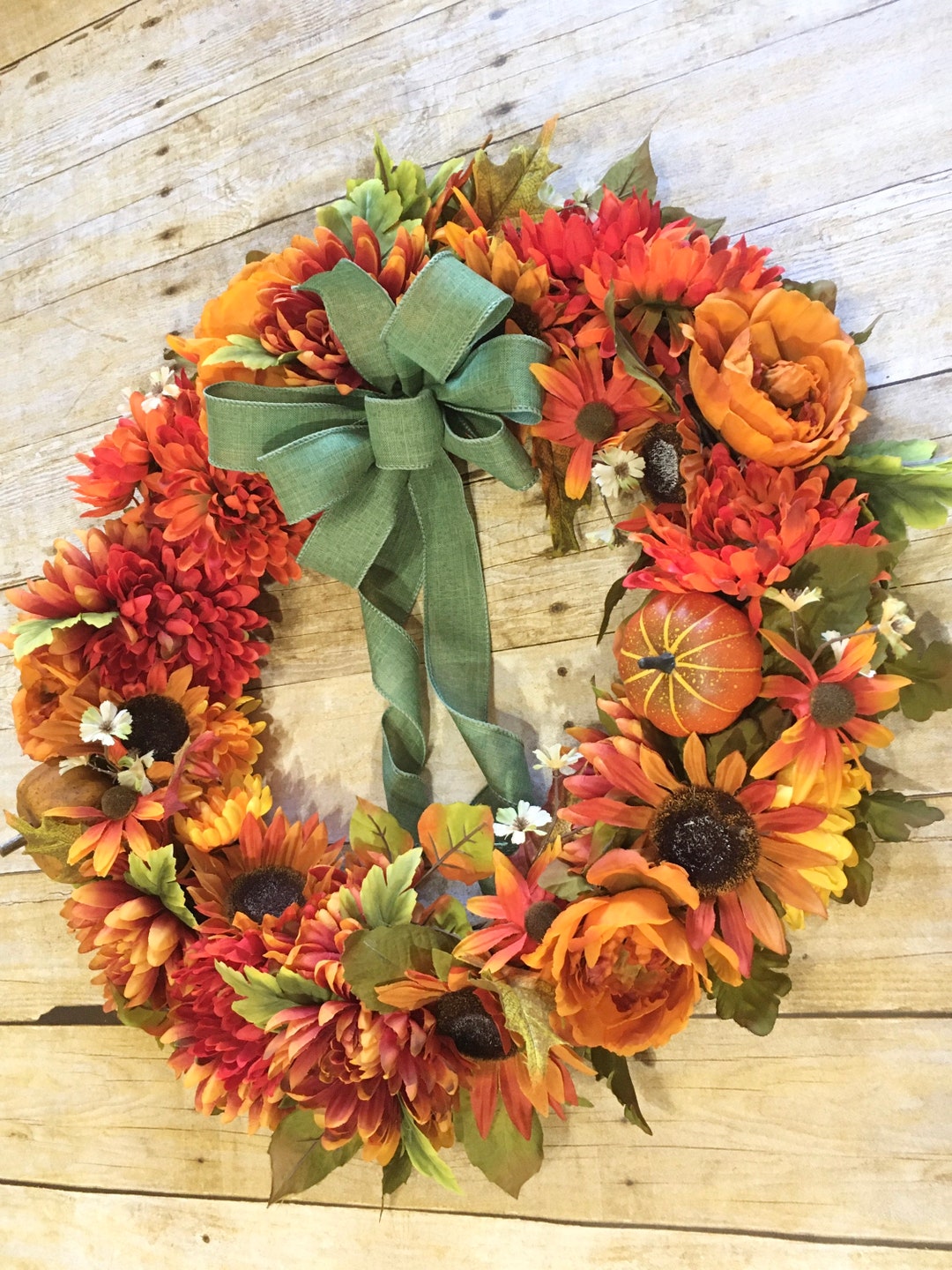Fall Wreath, Fall Grapevine Wreath, Year Round Wreath, Front Door ...