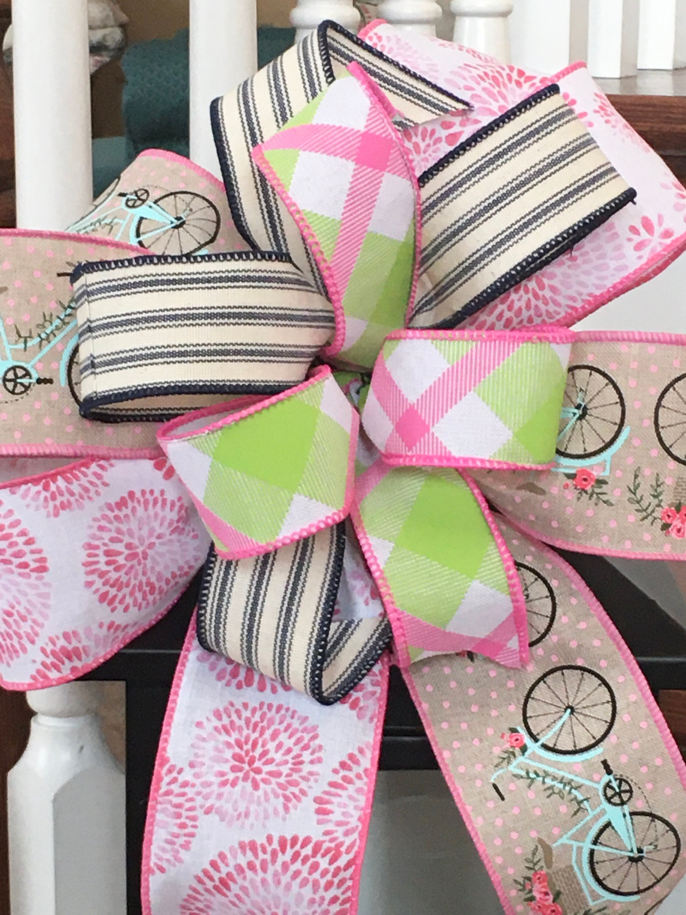Bows For Lantern Spring Bows Wreath Bow Railing Decor Etsy