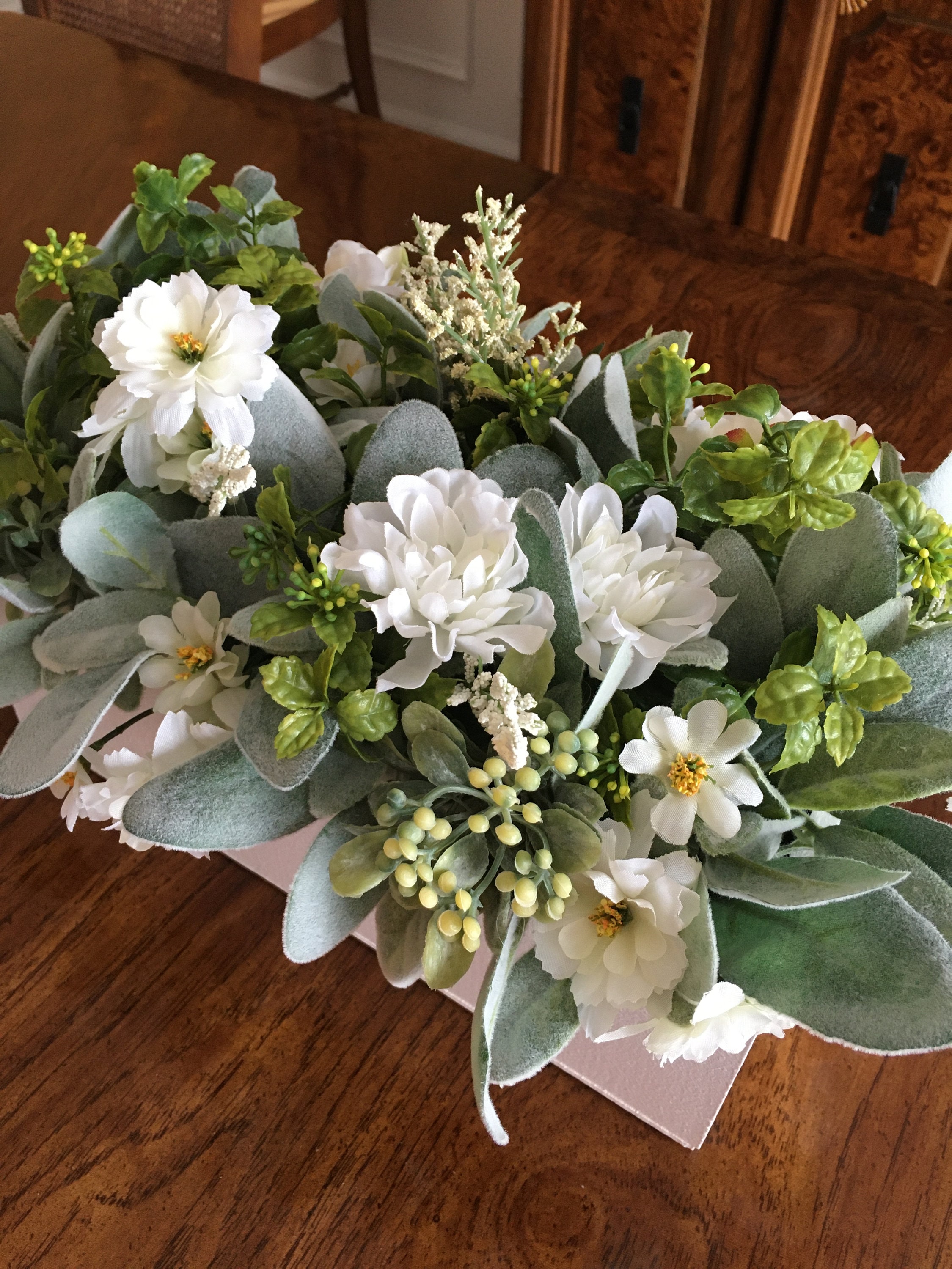 FLORAL CENTERPIECE COFFEE Table Kitchen Table Centerpiece - Etsy