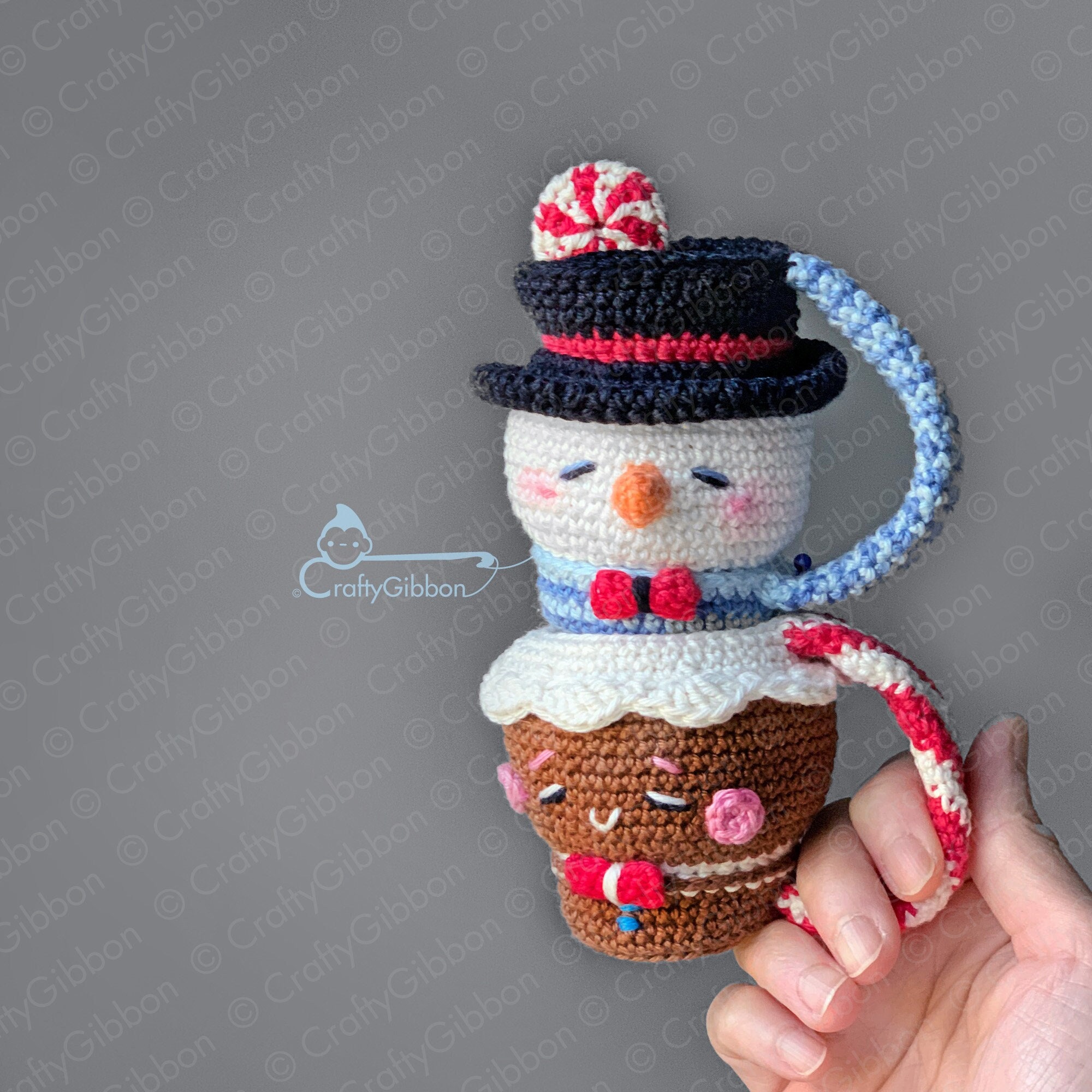 Crochet/amigurumi 2 Combo Patterns: Snowman/gingy Mug - Etsy