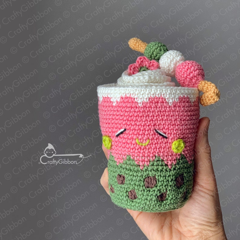 Crochet/amigurumi Combo Pattern: Matcha Latte - Etsy