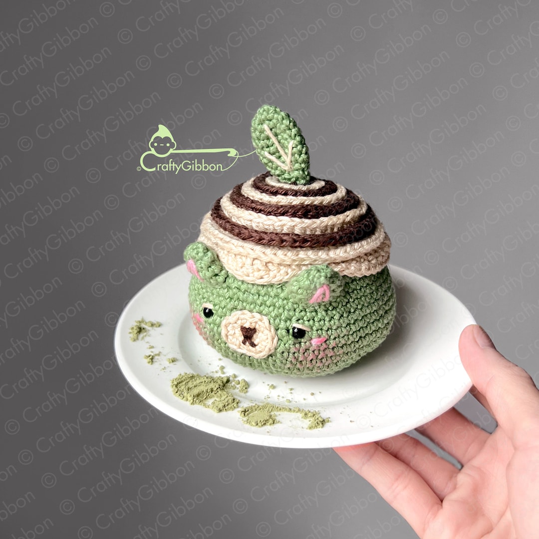 Crochet/amigurumi PDF Pattern: Matcha Bear Bun - Etsy