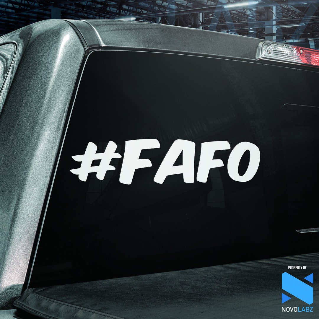 FAFO Vinyl Decal - Etsy