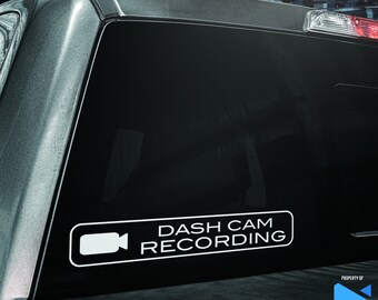 Warning Dash Cam Recording on This Vehicle Dashcam Self Adhesive ...