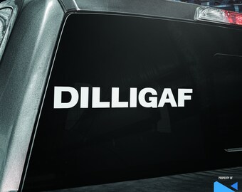 DILLIGAF Vinyl Decal for Car Truck Window Sticker - Etsy