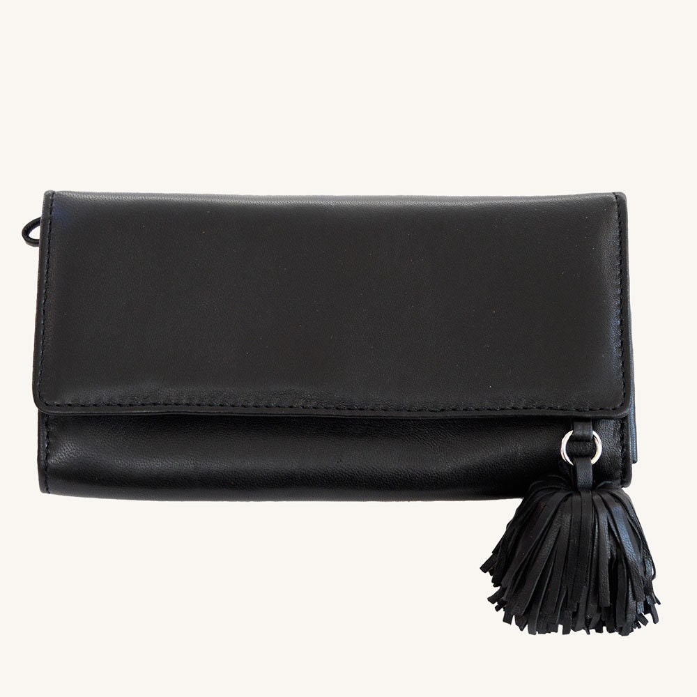 NOOR Purse Black Pepper (super Soft Goatskin - Handschuhweiches ...