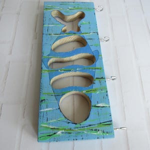 Fish Key Holder for Wall With Hooks | Nautical Coastal Key Rack | Beach ...