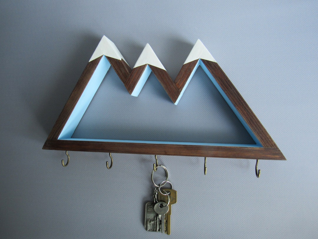 Mountain Key Holder/ Key Hanger for Wall/ Key Hook Shelf/ First ...