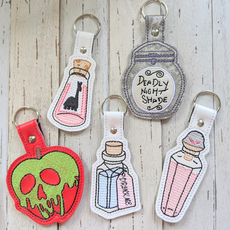 Key Fob Embroidery Designs - Etsy