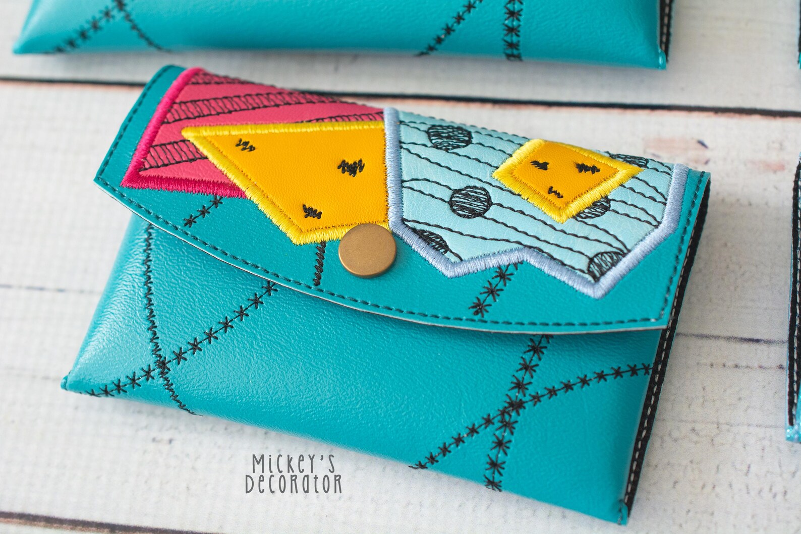 Sally Fold Over Wallet (4 Sizes) - Digital Embroidery File, 5x7, 6x10 ...