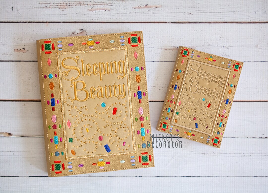 Beauty Notebook Cover (3 Sizes) - Digital Embroidery File, 5x7, 6x10 ...