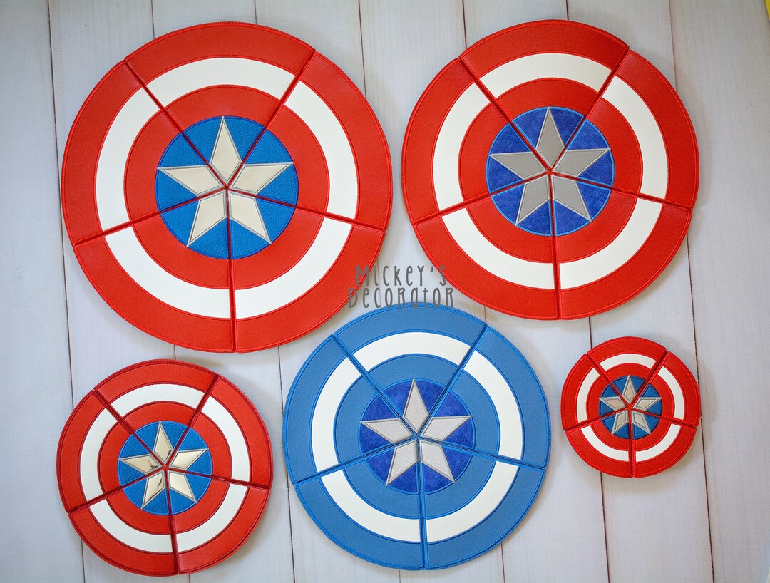 Cap Shield (5 Sizes) - Digital Embroidery File, 4x4, 5x7, 6x10, 7x12 ...