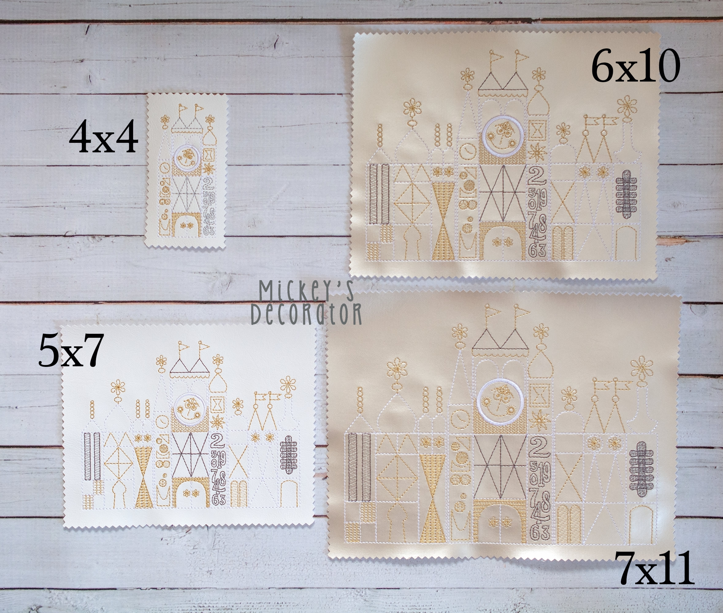 Small World Outline (set of 4) - Digital Embroidery File, 4x4, 5x7 ...