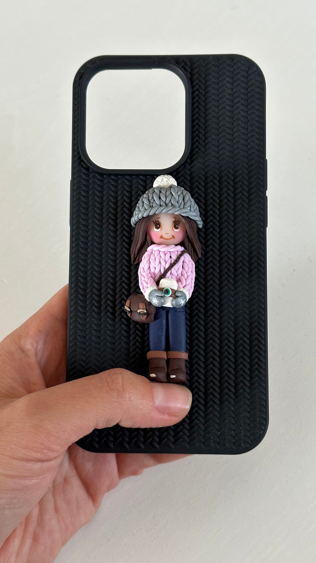 Custom Cute Winter 3D iPhone Case - Etsy