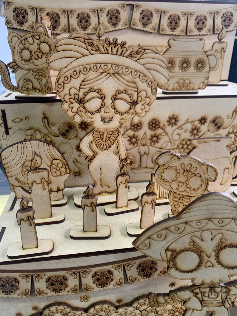 Laser Cut File Altar of the Dead, Cutting File, Cnc Cut File, Vector ...