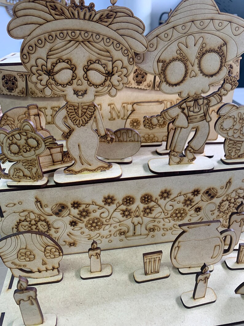 Laser cut file altar de muertos, archivo de corte, cnc cut file, vector ...