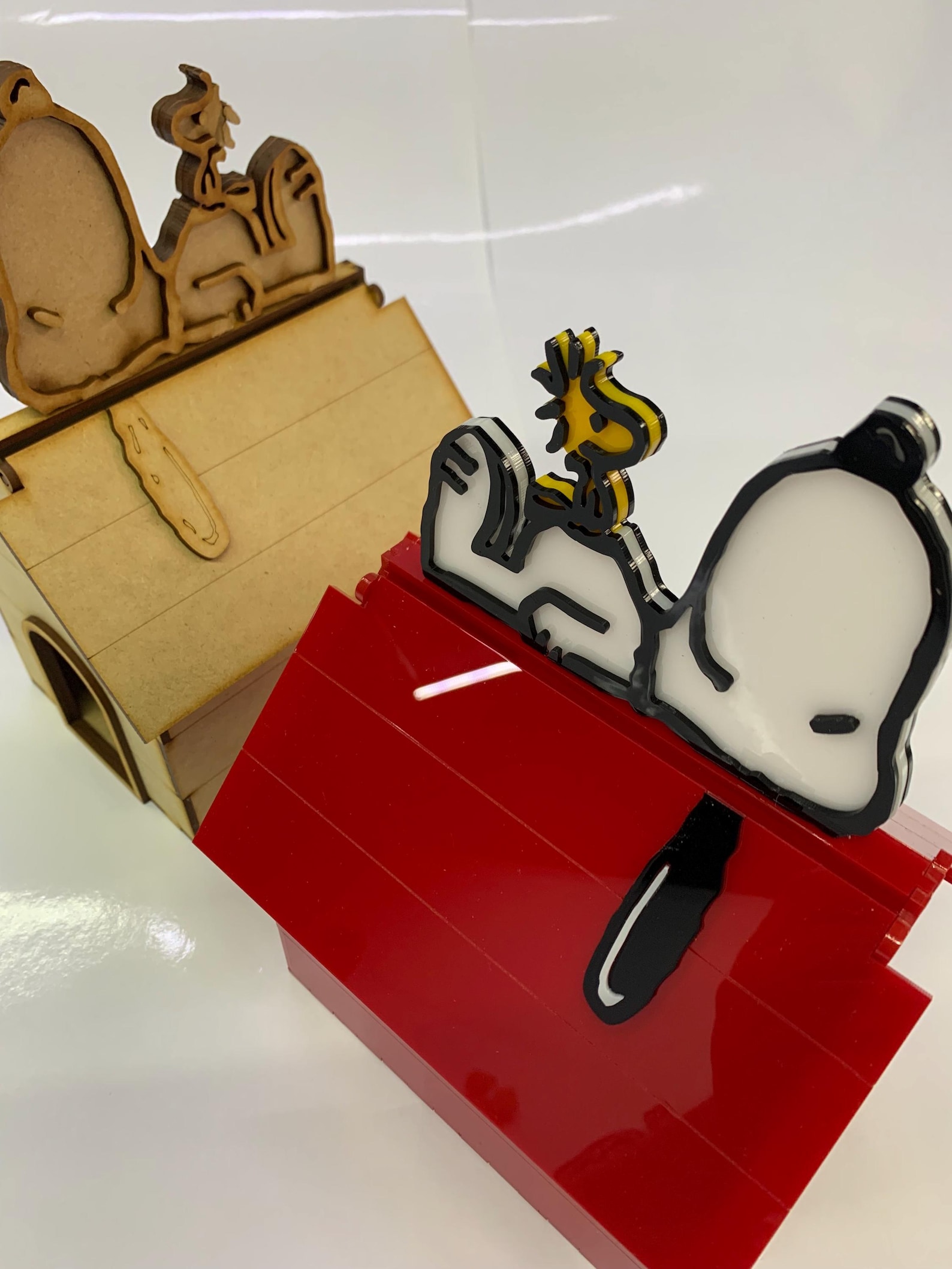Snoopy house box, laser cut file, cnc file, caja en forma de casa de ...
