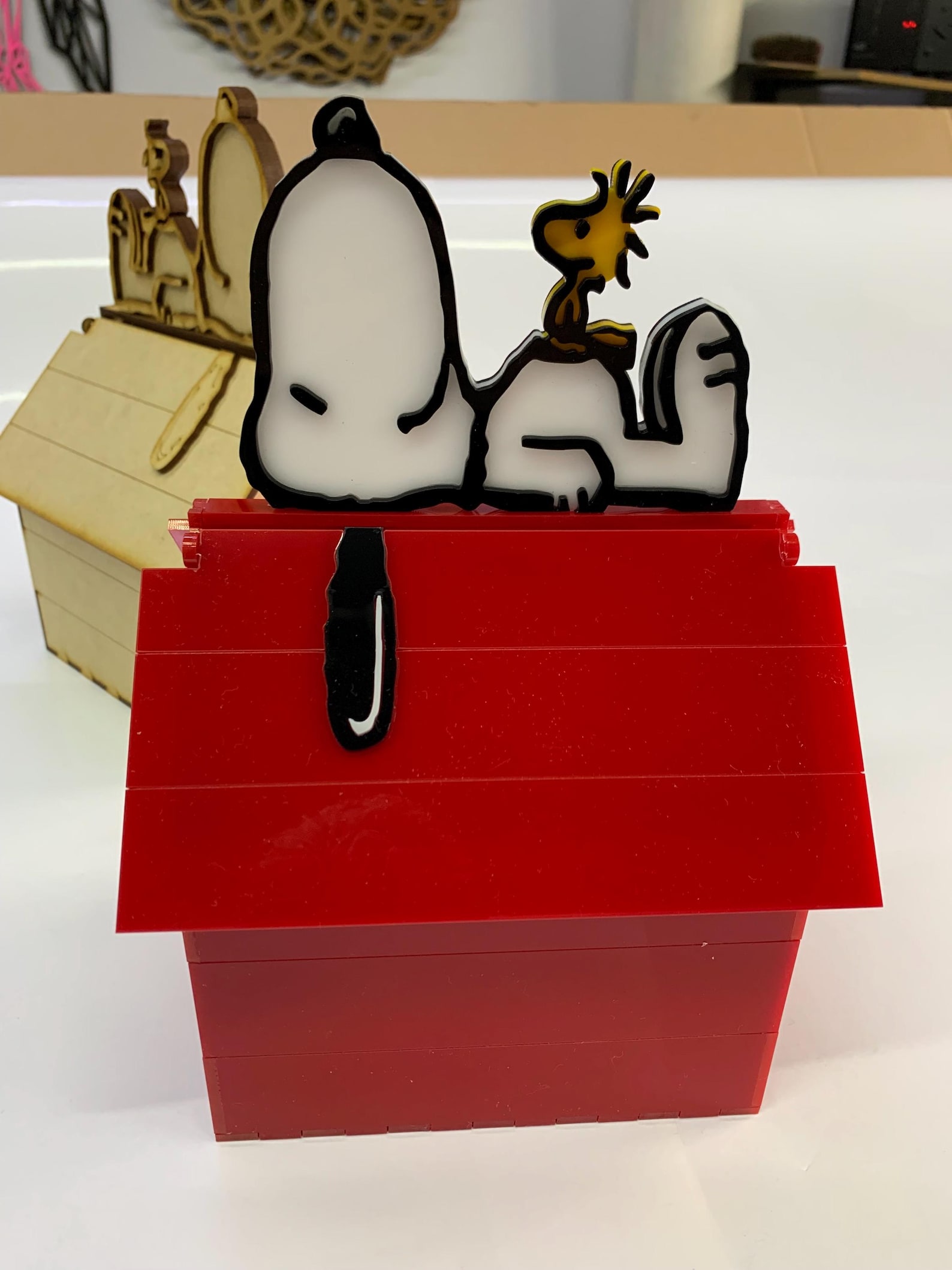 Snoopy House Box, Laser Cut File, CNC File, Snoopy House-shaped Box ...
